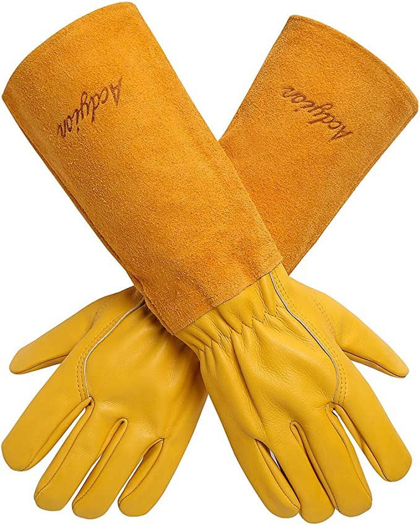 Acdyion Gardening Gloves for Women/Men Rose Pruning Thorn & Cut Proof Long Forearm Protection ...