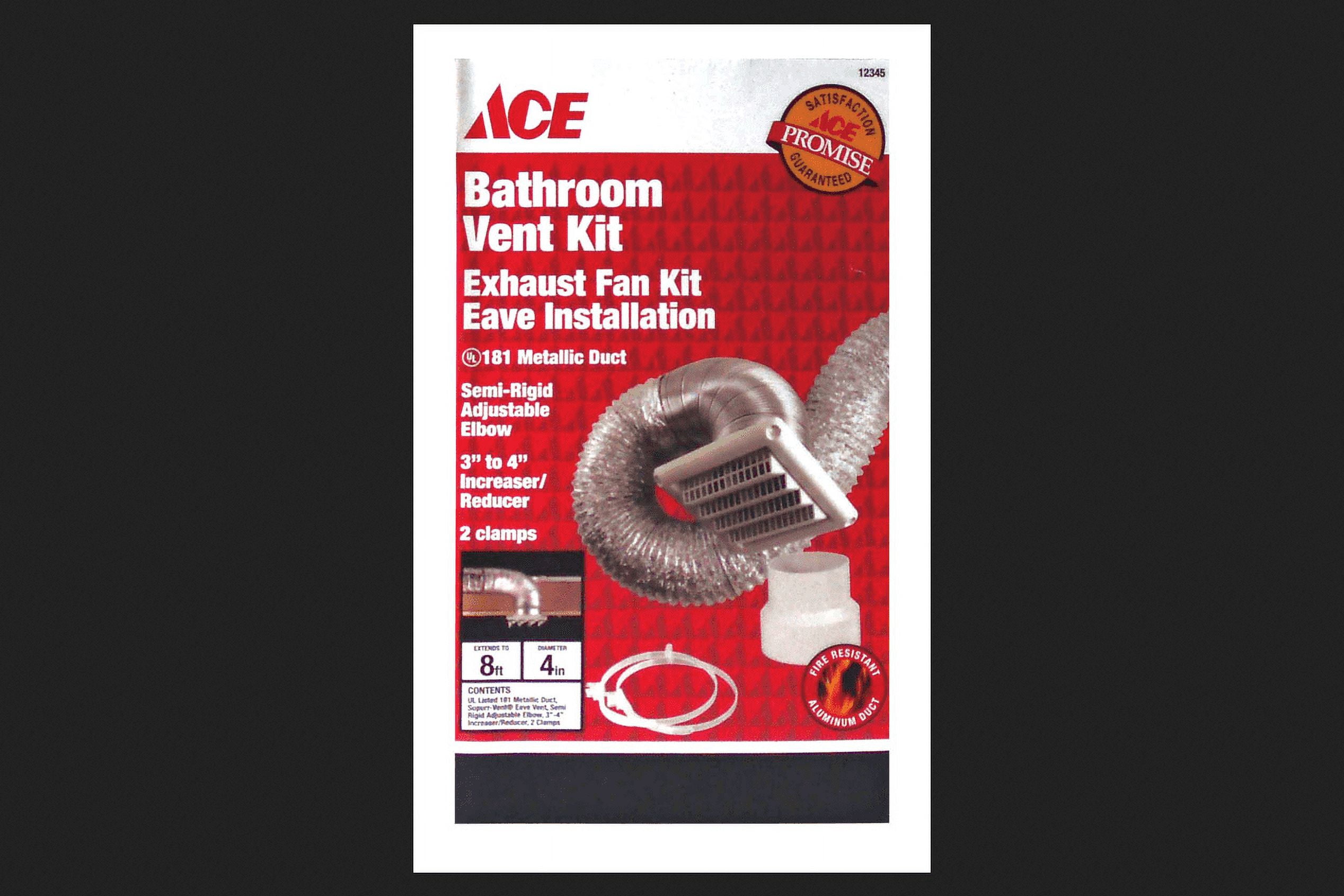 Deflect-O Jordan 4 in. Dia. x 8 ft. L Vent Kit White - Walmart.com