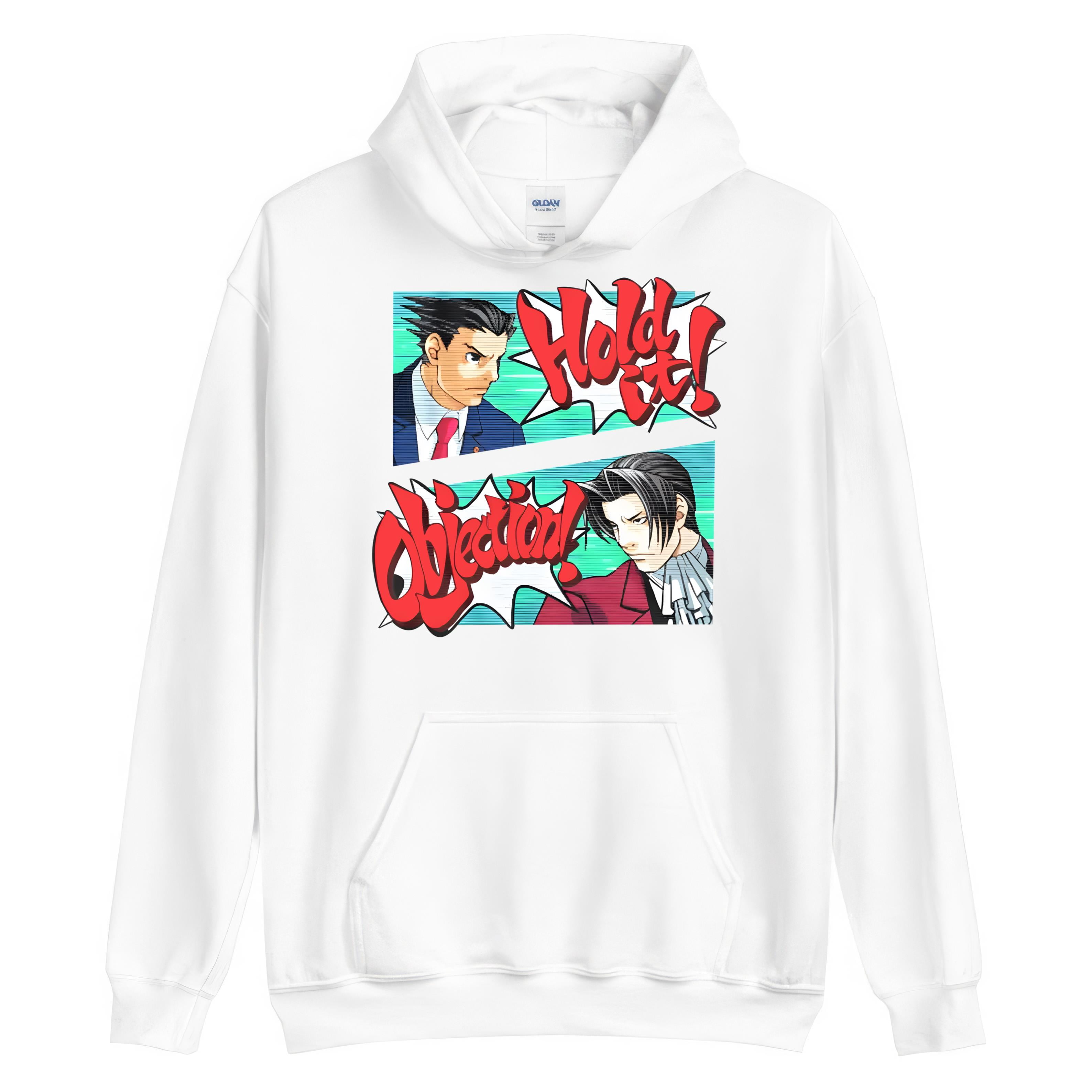 Ace Attorney Hold it Objection Men's T Shirt Phoenix Wright Edgeworth ...