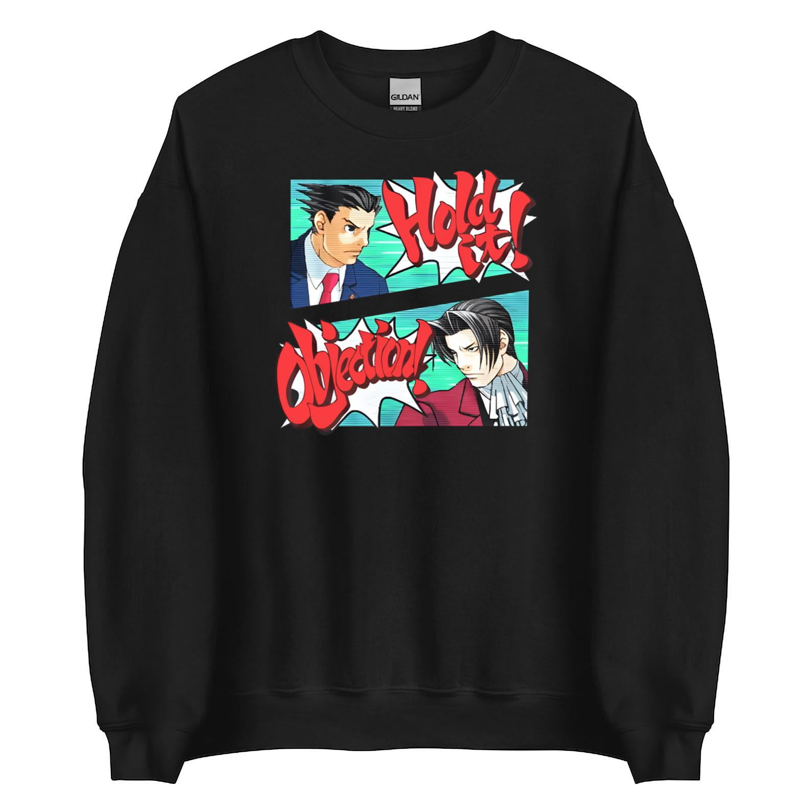 Ace Attorney Hold it Objection Men's T Shirt Phoenix Wright Edgeworth ...