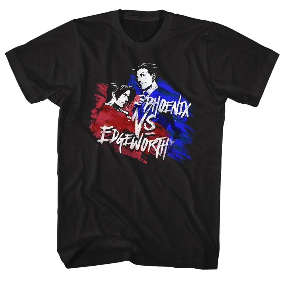 Ace Attorney Phoenix Vs Edgeworth Black Capcom Gaming Shirt - Walmart.com