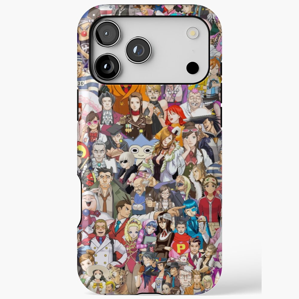 Ace Attorney Phoenix Wright Objection Game Logic Art iPhone Case 17 ...