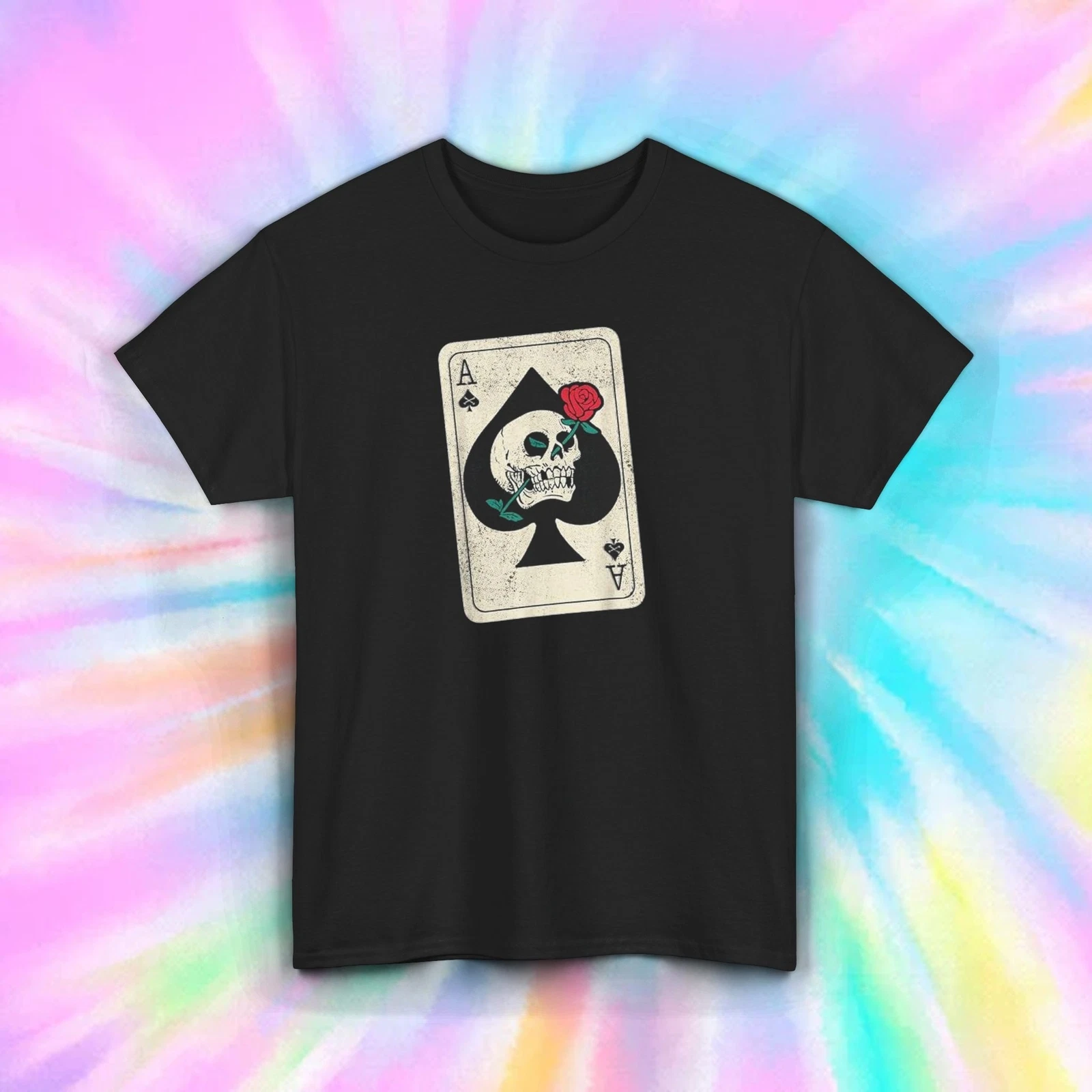 Ace Card Gothic-Inspired Playing Card Dark Art Style Rider Graphic ...