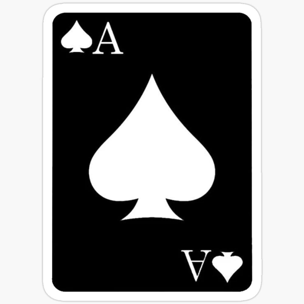 DOPASTICKER Ace Card Gift You - Phone Stickers, Waterproof Decals Water ...