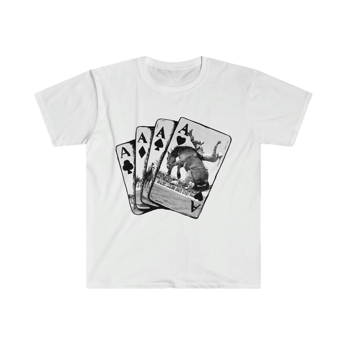 Ace Cards Cowboy T Shirt Punchy Cowboy Rodeo Horse Western Country ...