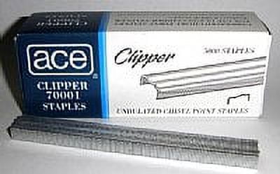 Ace Office Products Clipper Undulated Staples 70001, 2 Packs, for 07020 ...
