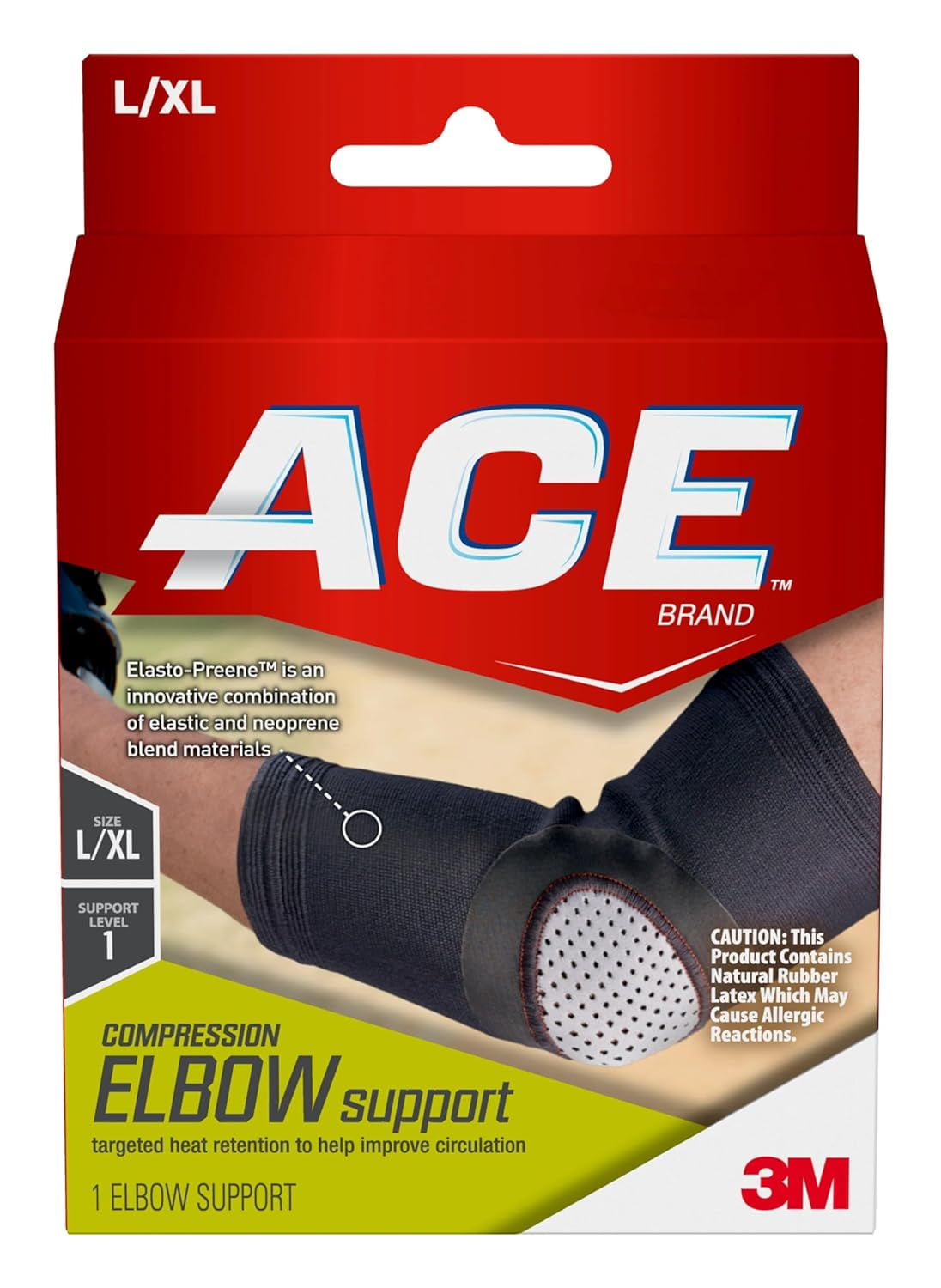 Ace Elasto-Preene Elbow Support Brace, # 207523, Large/X-Tra Large - 1 ...