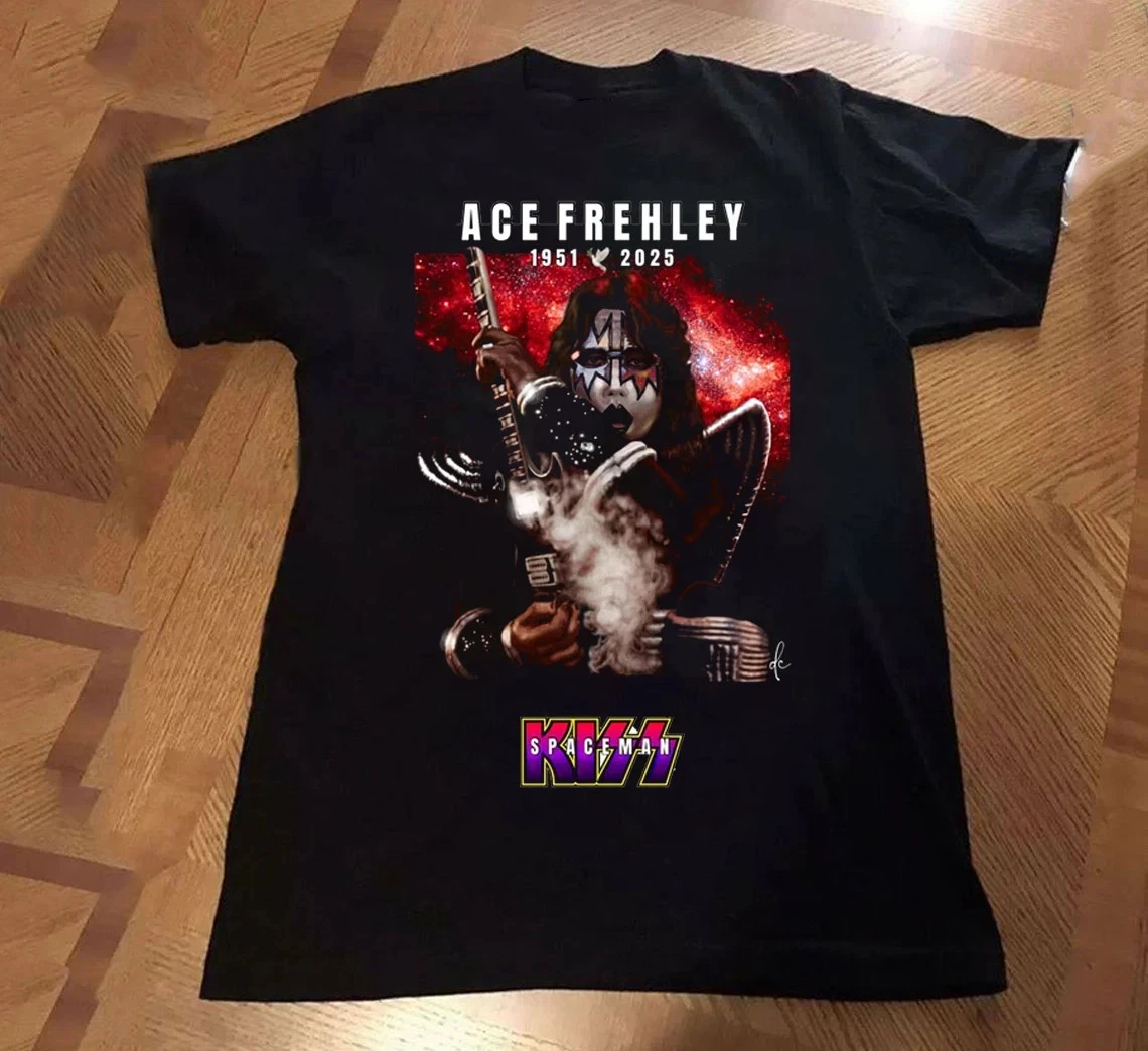 Ace Frehley Singer T-Shirt Vintage Rock Band Unisex Size S-5XL ...