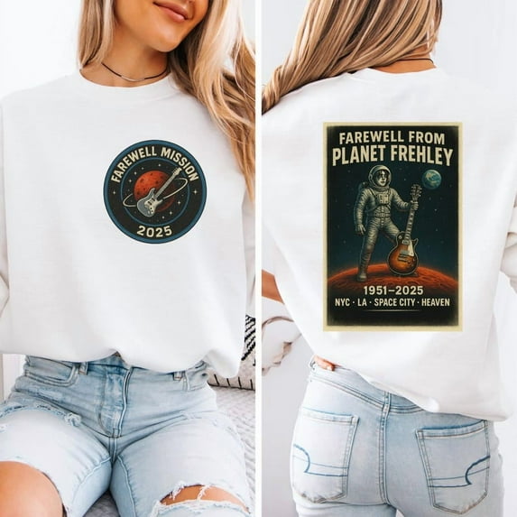 Ace Frehley Spaceman Tribute Sweatshirt, Detroit Rock City Pullover ...