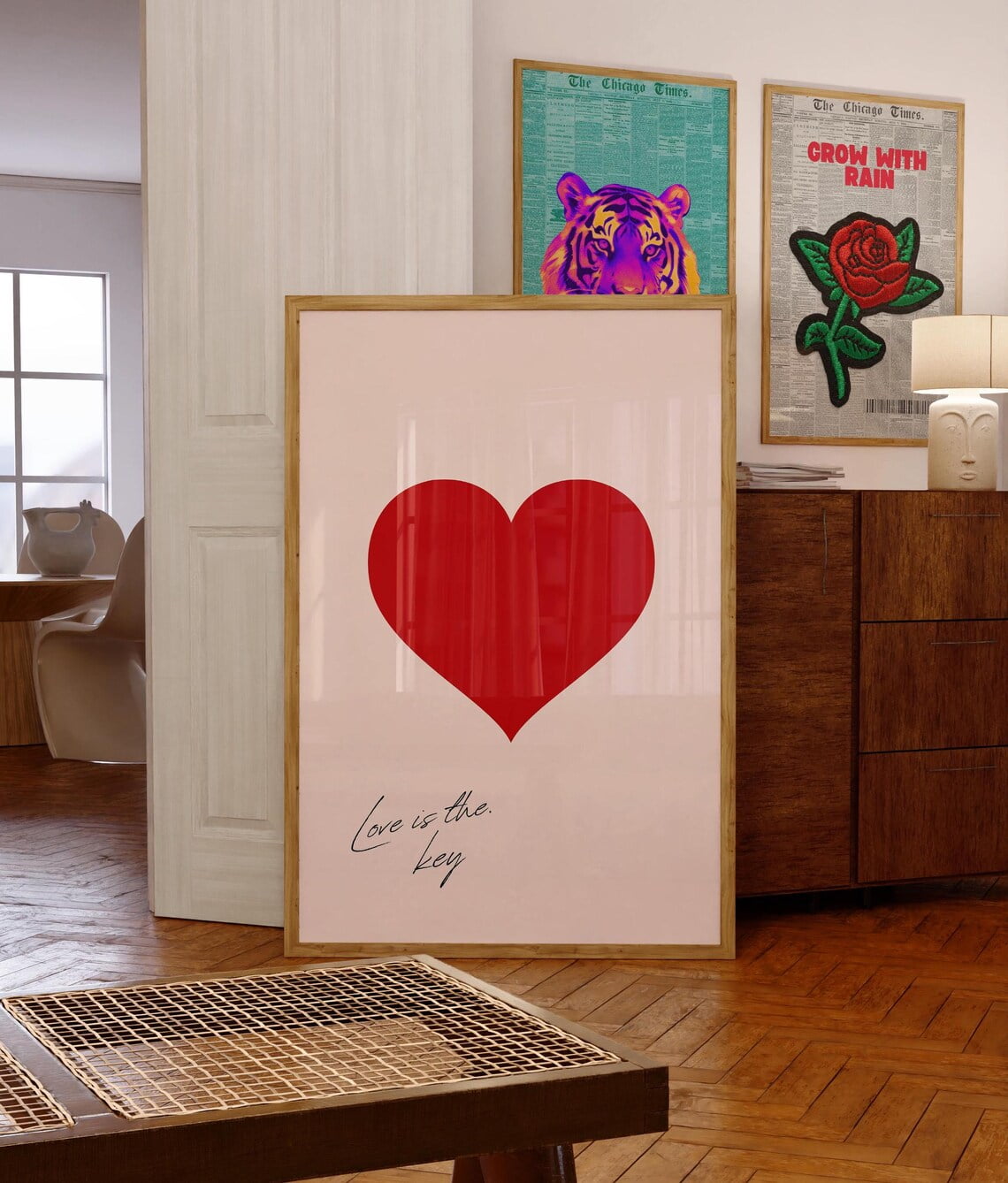 Ace Of Hearts Poster-Lucky Girl Syndrome Decor-Trendy Wall Art-Lucky ...