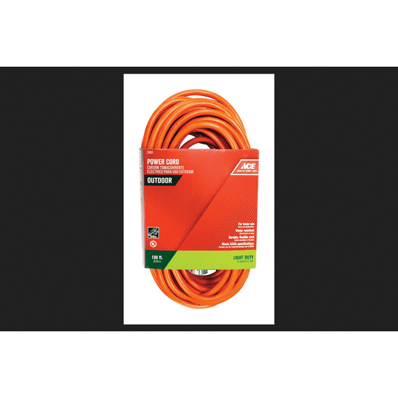 Open Box Ace Indoor and Outdoor Extension Cord 16/3 SJTW 100 ft. L ...