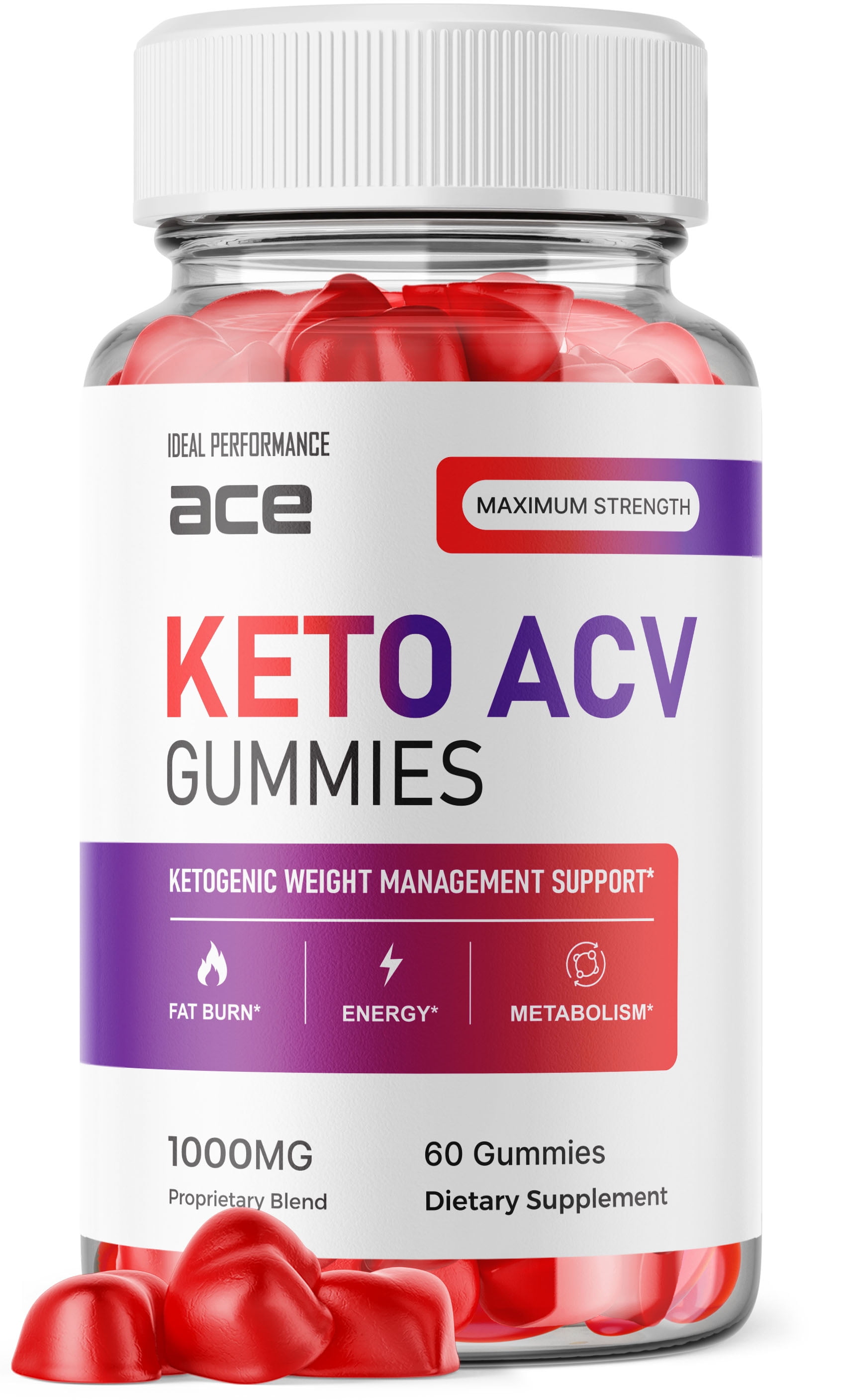 Ace Keto ACV Gummies - Energy & Focus Boosting Dietary Supplements for ...