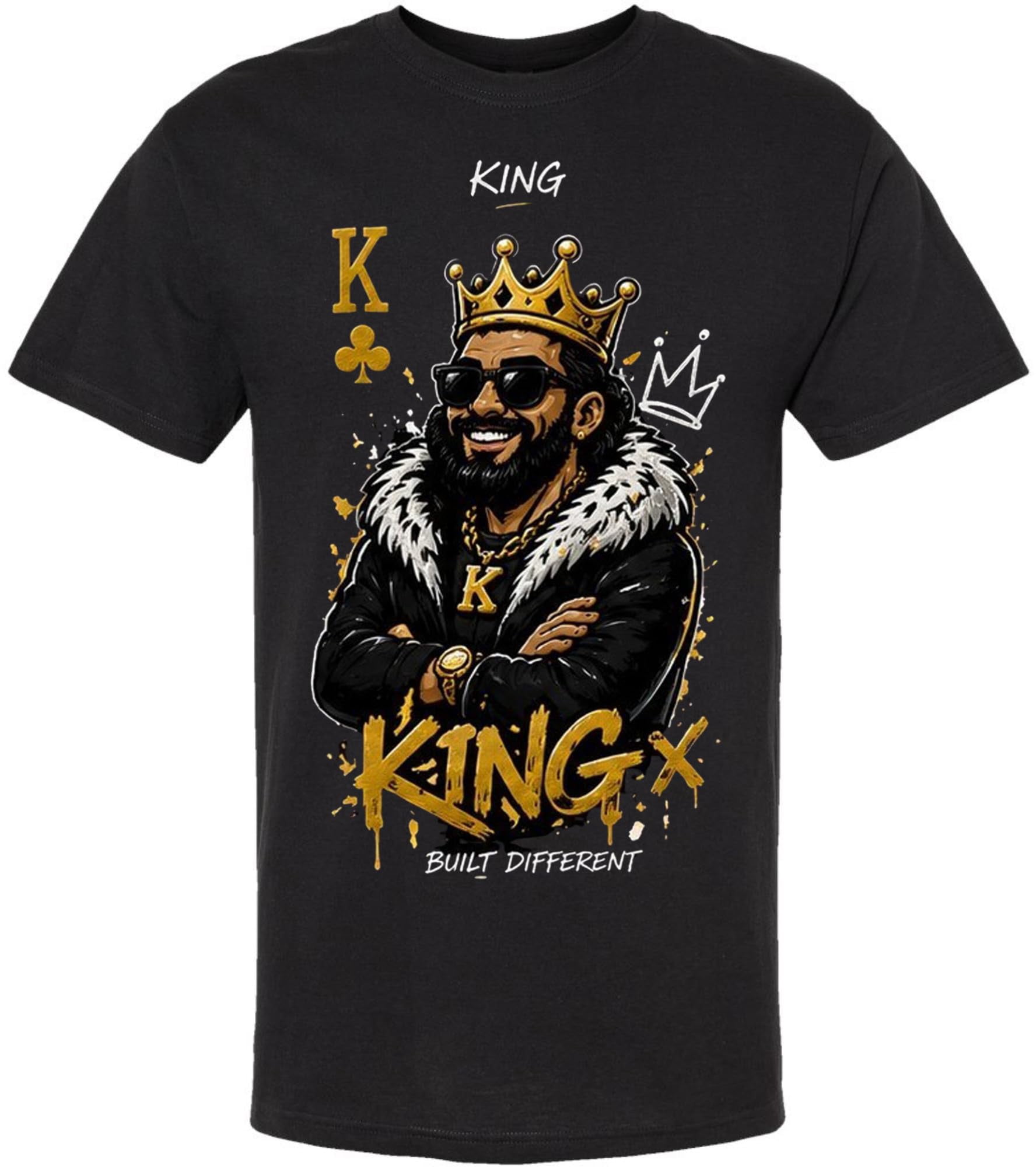 Ace King Queen Jack Printed T-Shirt Playing Card Character Streetwear ...