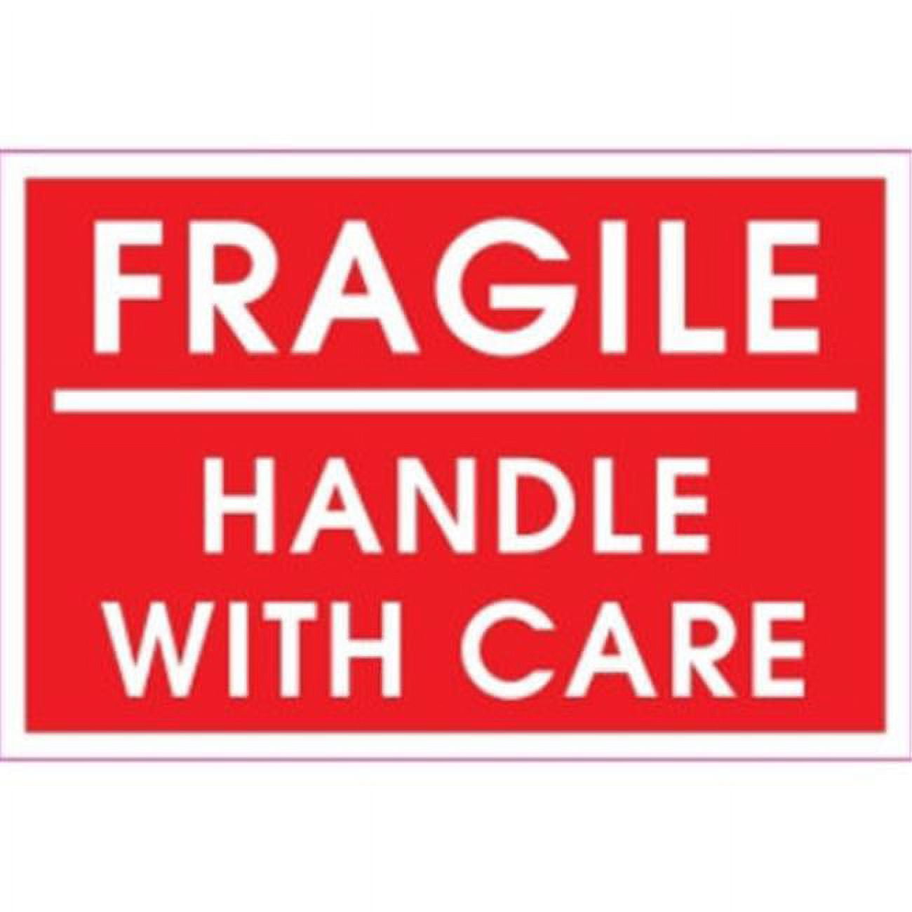 Ace Label 23006F 2 in. x 3 in. Fragile Hand With Care - Walmart.com