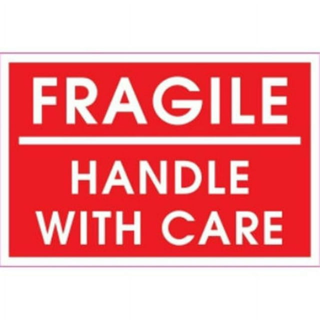 Ace Label 23006F 2 in. x 3 in. Fragile Hand With Care - Walmart.com