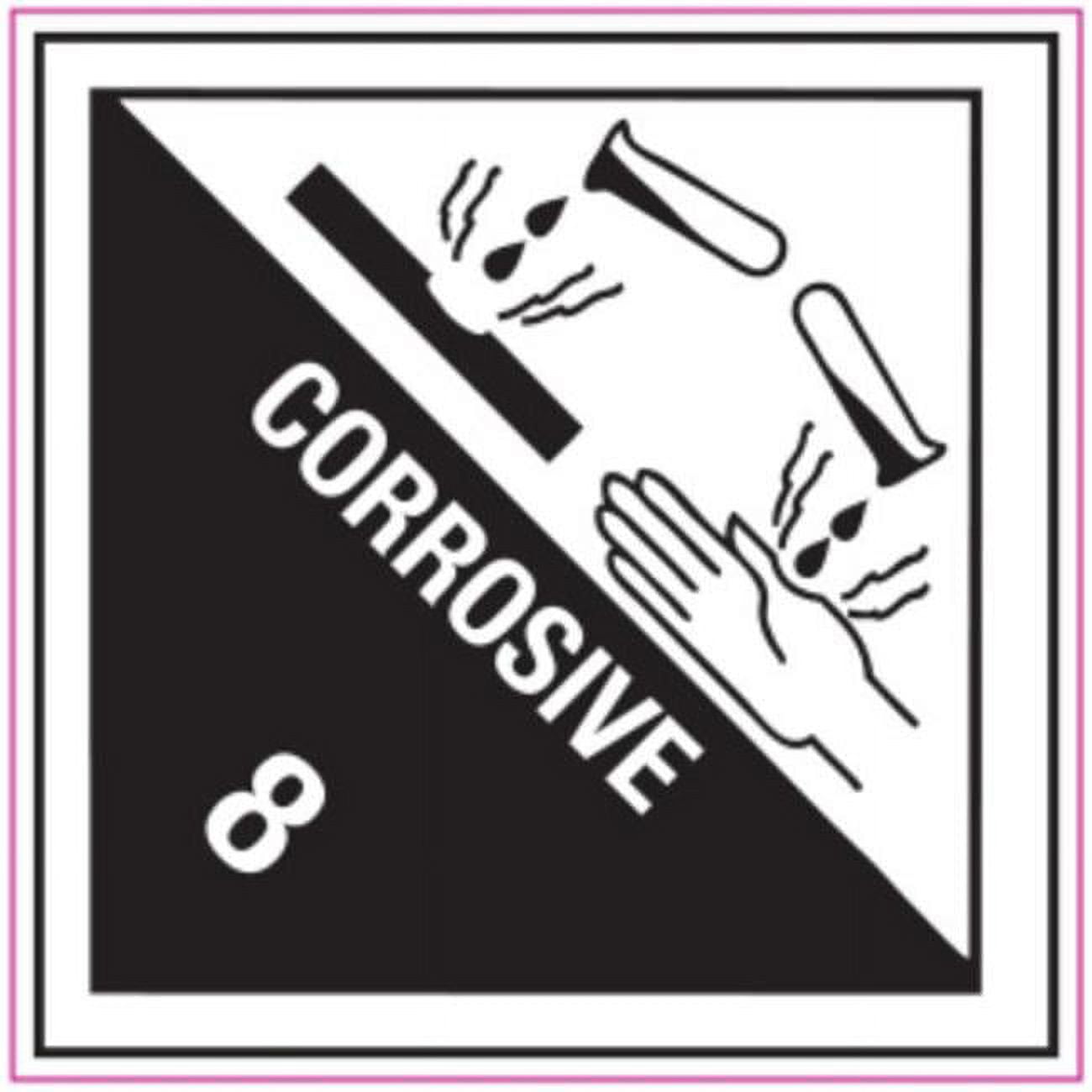 Ace Label 44201F Label - Corrosive 4 in. x 4 in. - Walmart.com