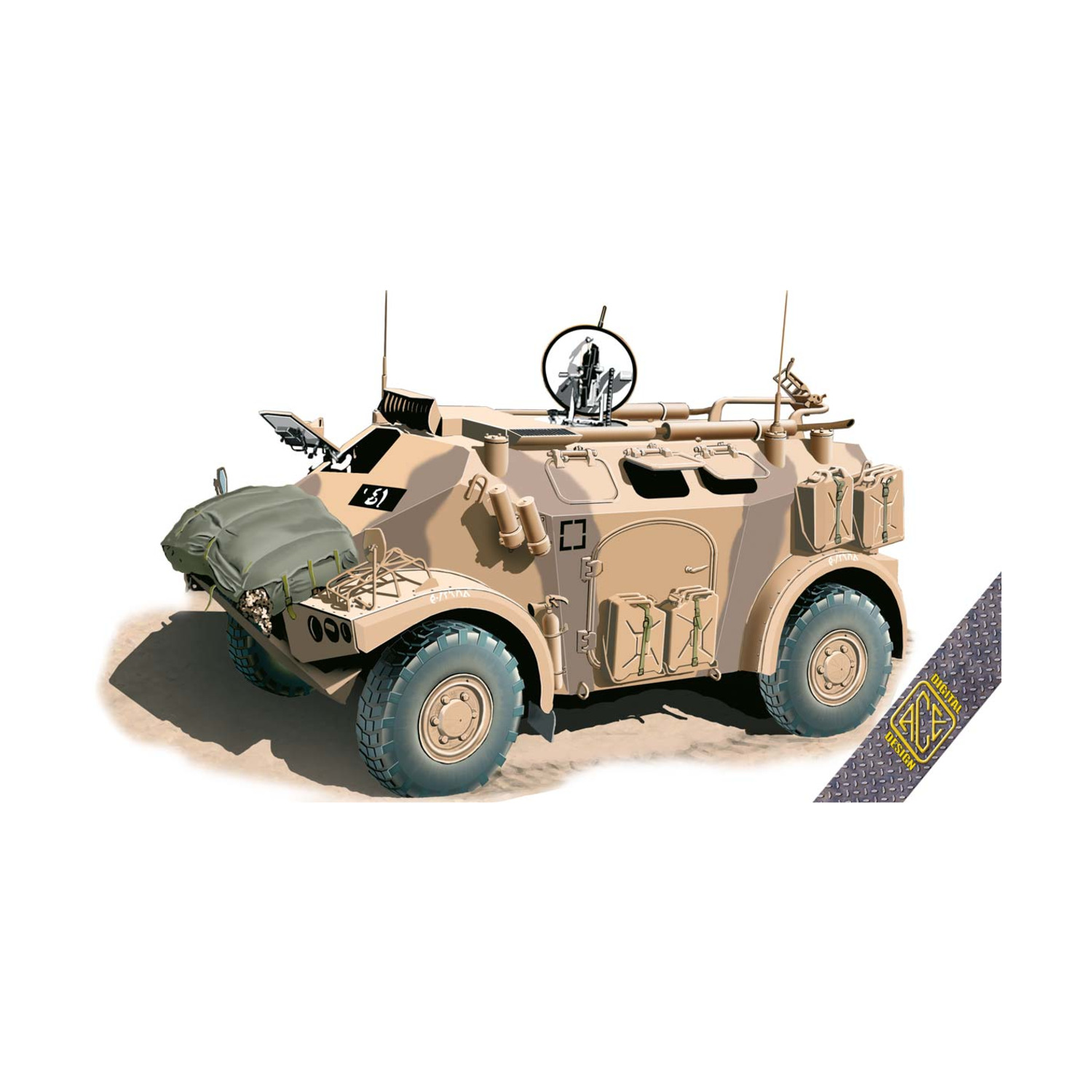 Ace Models M-3 French Wheeled APC (4x4) New - Walmart.com