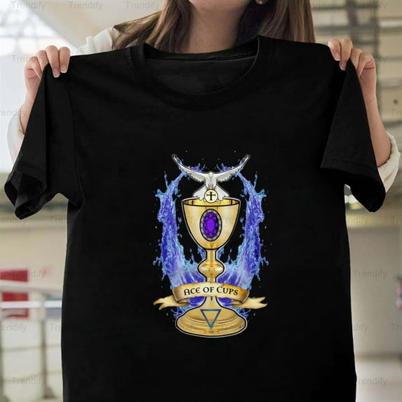 Ace Of Cups Tarot Card Witchy Spiritual Divination Graphic H12754 T ...