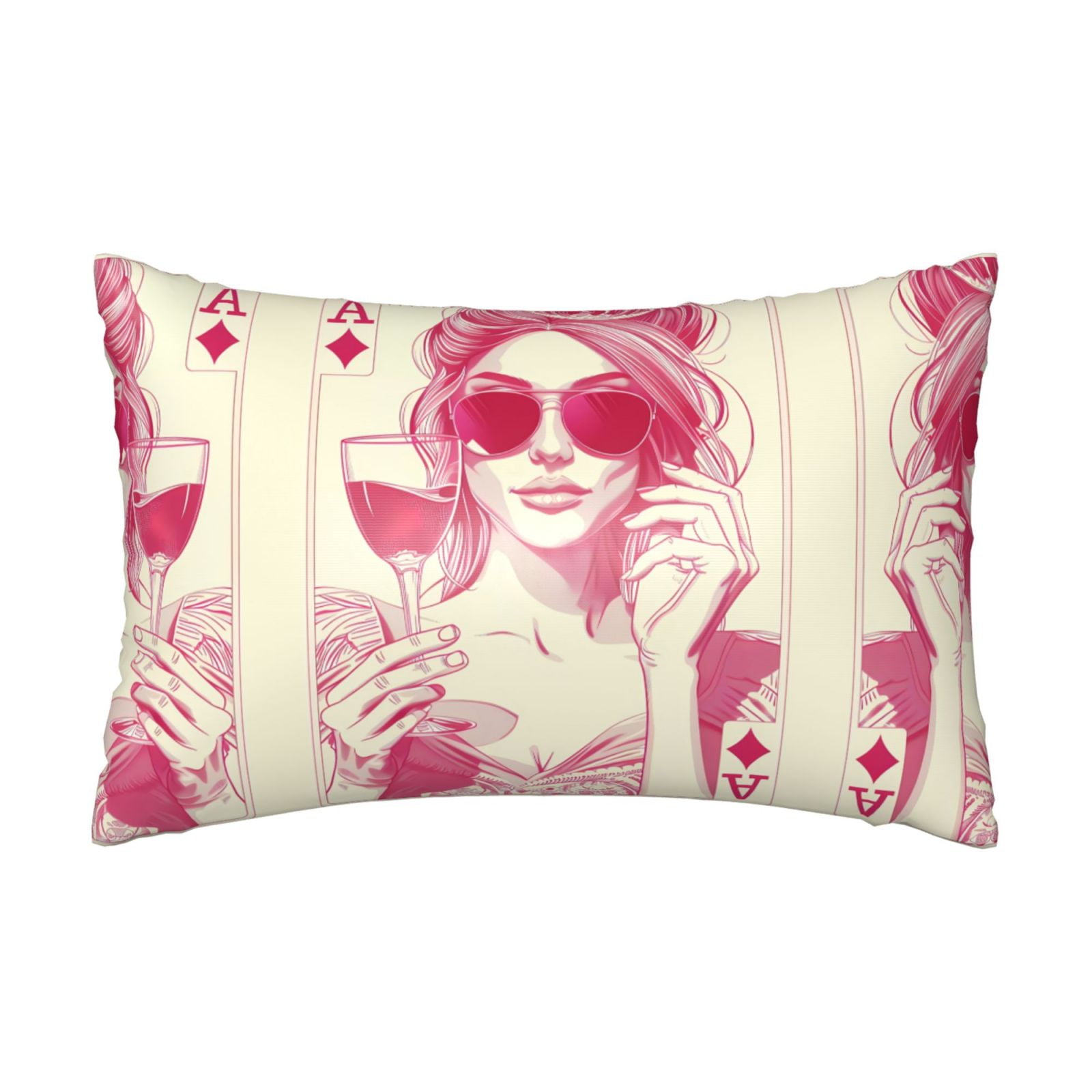 Ace Of Diamonds Lady Silk Pillow Case for Hair And Skin Queen (No ...