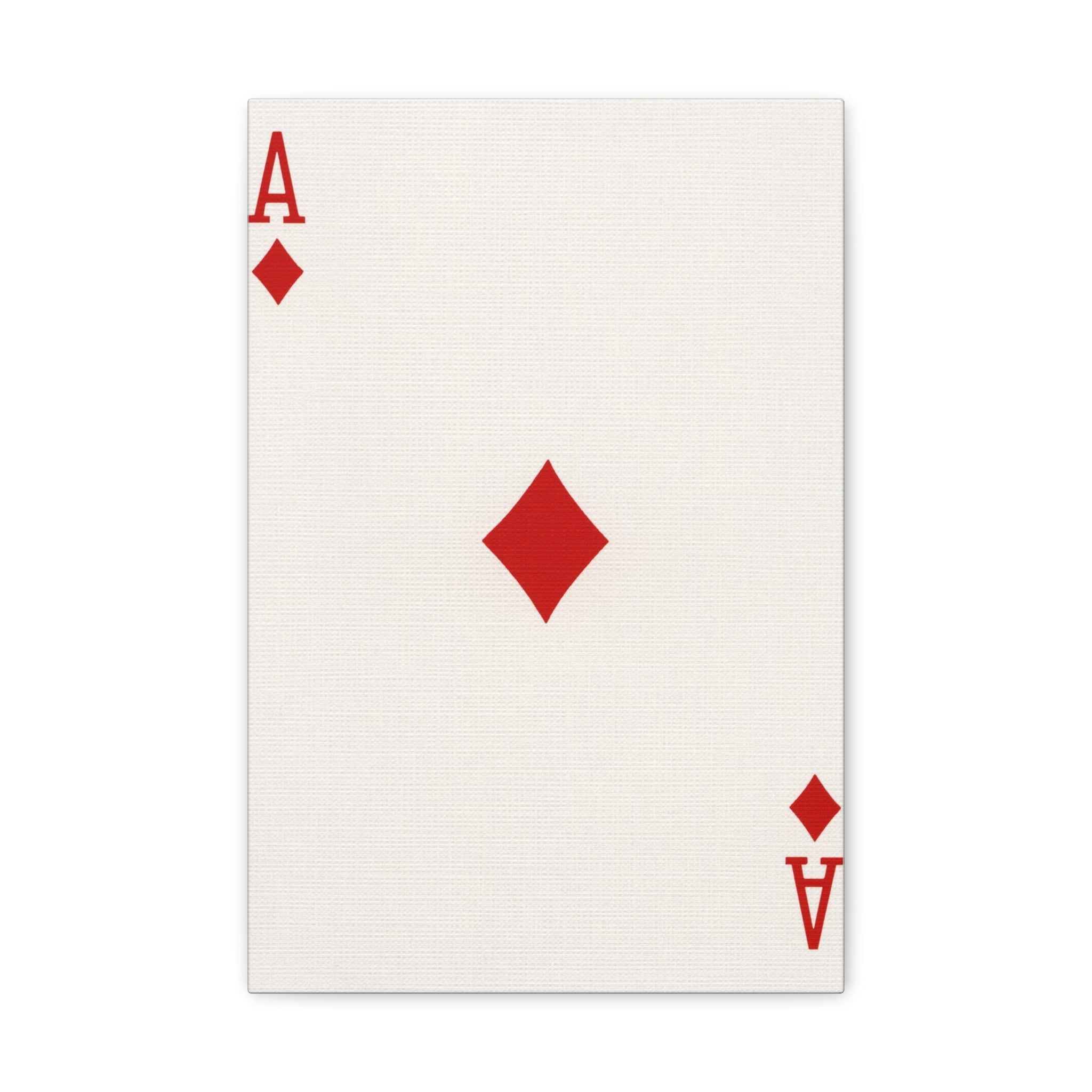 Ace Of Diamonds Playing Card Canvas Wall Art for Home Decor Ready-to ...