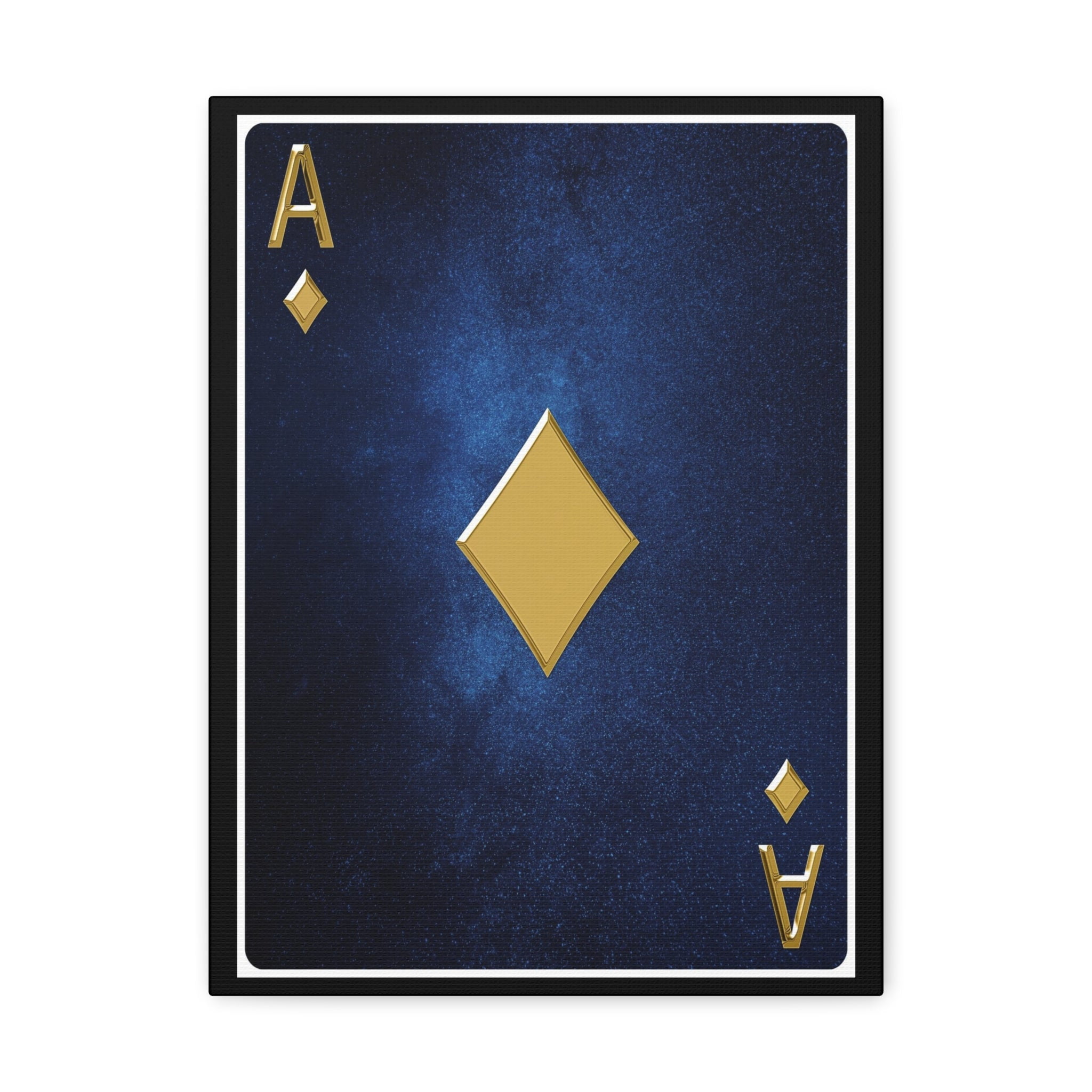 Ace Of Diamonds Space Background Playing Card Canvas Wall Art for Home ...