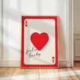 Ace Of Hearts Feelin Lucky Trendy Red Playing Card For Home Decor ...