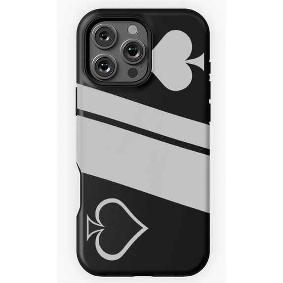 Ace Of Spades Gothic Playing Card Dark Pattern Phone Case for iPhone 16 ...
