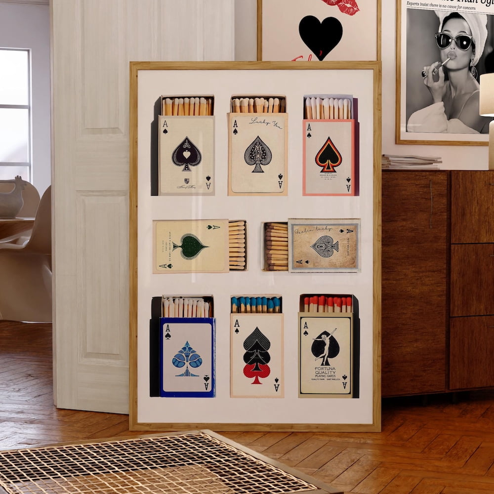 Ace Of Spades Matchbox Trendy Retro Bar Cart Dorm Wall Art Home Decor ...