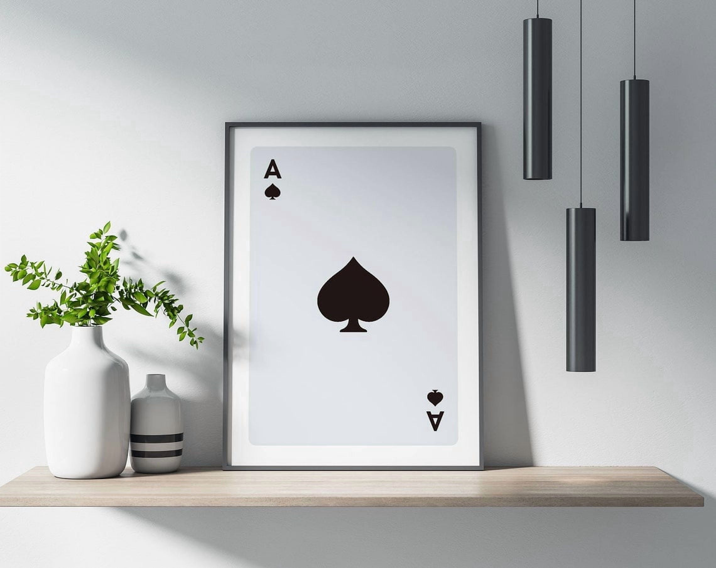 Ace Of Spades Poster Print Wall Decor Playing Card Ace Spades Game ...