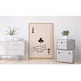 Ace Of Spades Retro Playing Card Inspiring Quote Beige Wall Decor ...