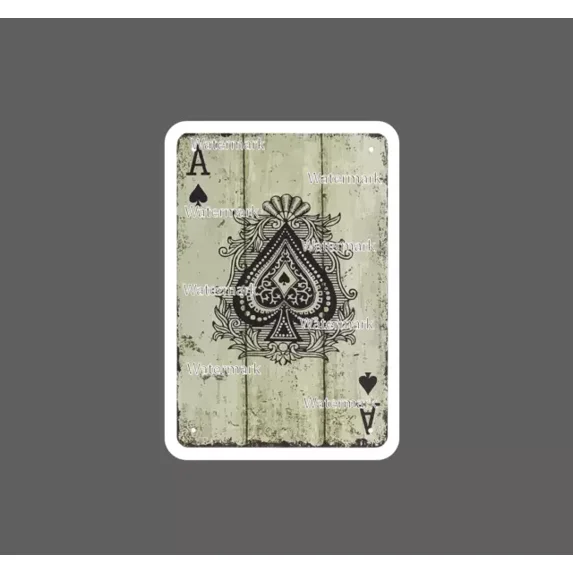 Ace Of Spades Sticker Card Waterproof Sticker Phone Decal Water Bottle ...