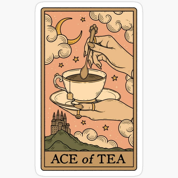 Ace Of Tea Sticker Phone Decal Water Bottle Stickers Car Decals, Laptop ...