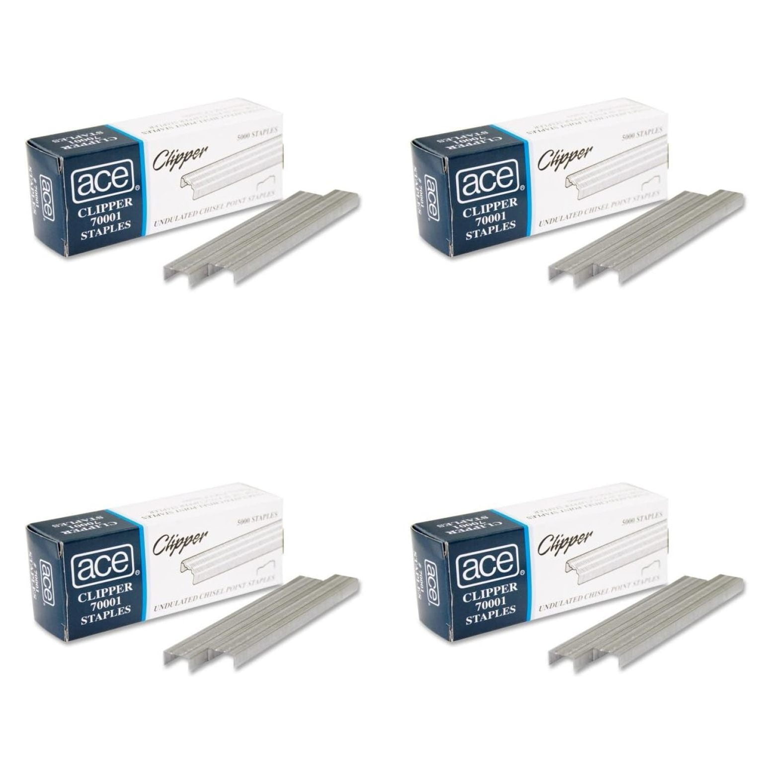 Ace Office Products 70001 Staples, Undulated, For 07020 Clipper Plier ...