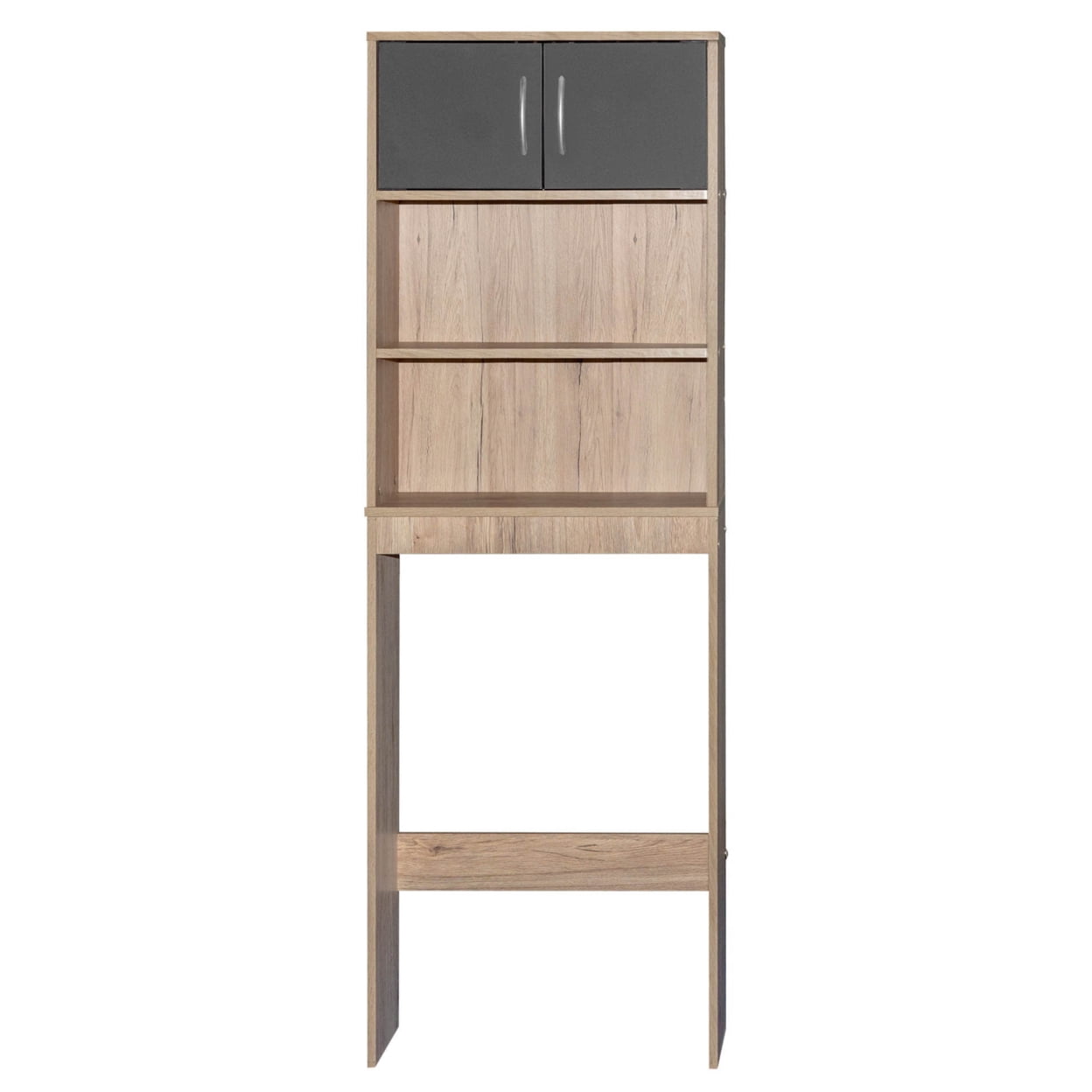 Ace Over-the-Toilet Storage Rack in Natural Oak & Dark Gray - Walmart.com