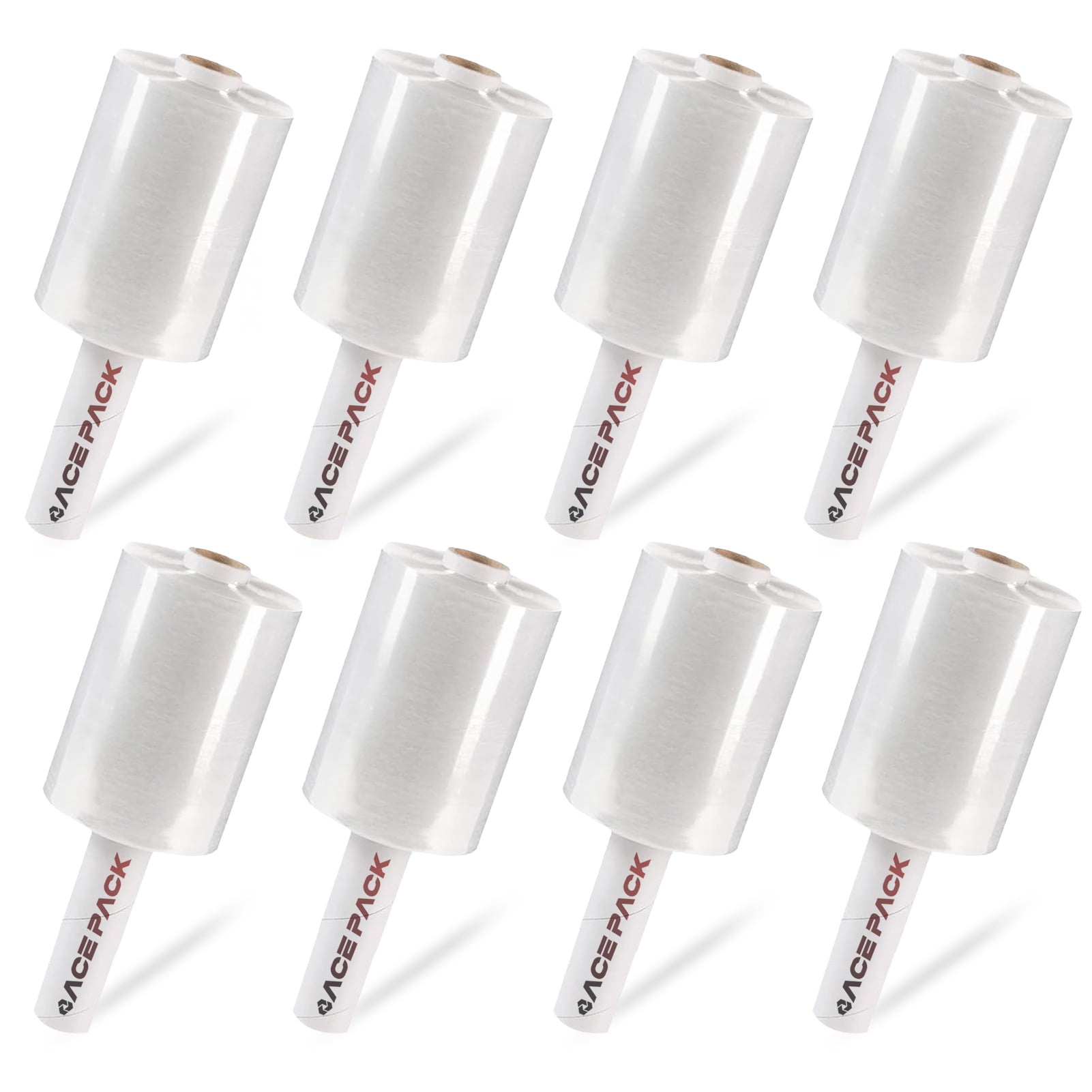 Ace Pack Mini Stretch Wrap Roll with Handle 5in x 1000ft 80 Gauge Heavy ...