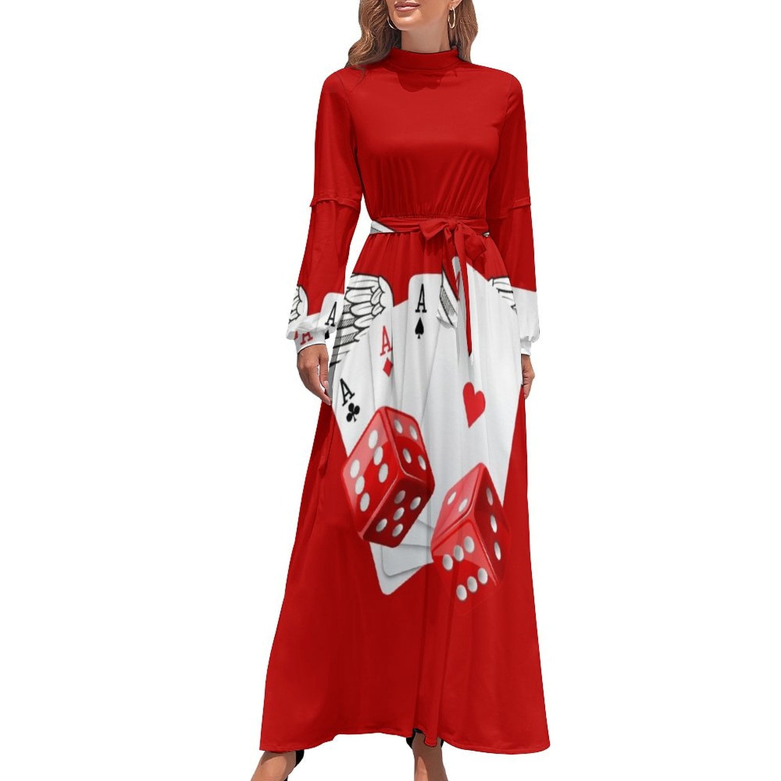 Ace Poker cards with wings and dice. Long Dress fairy dress prom ...