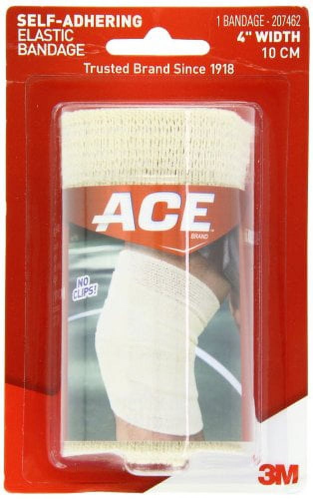 Ace Self-Adhering Elastic Bandage, 4 Inches, 3-Pack, Adjustable ...