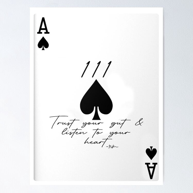 Ace Spade 111 - Deck Of Angels Nikkiraye Poster- Unframed Poster | Wall ...