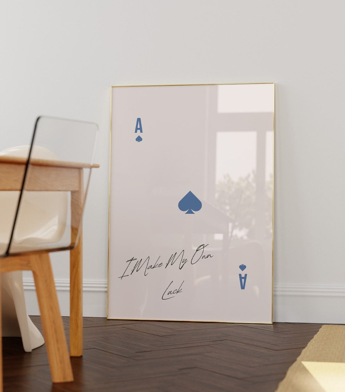 Ace Of Spades Poster-Lucky Girl Syndrome Decor-Trendy Wall Art-Lucky ...