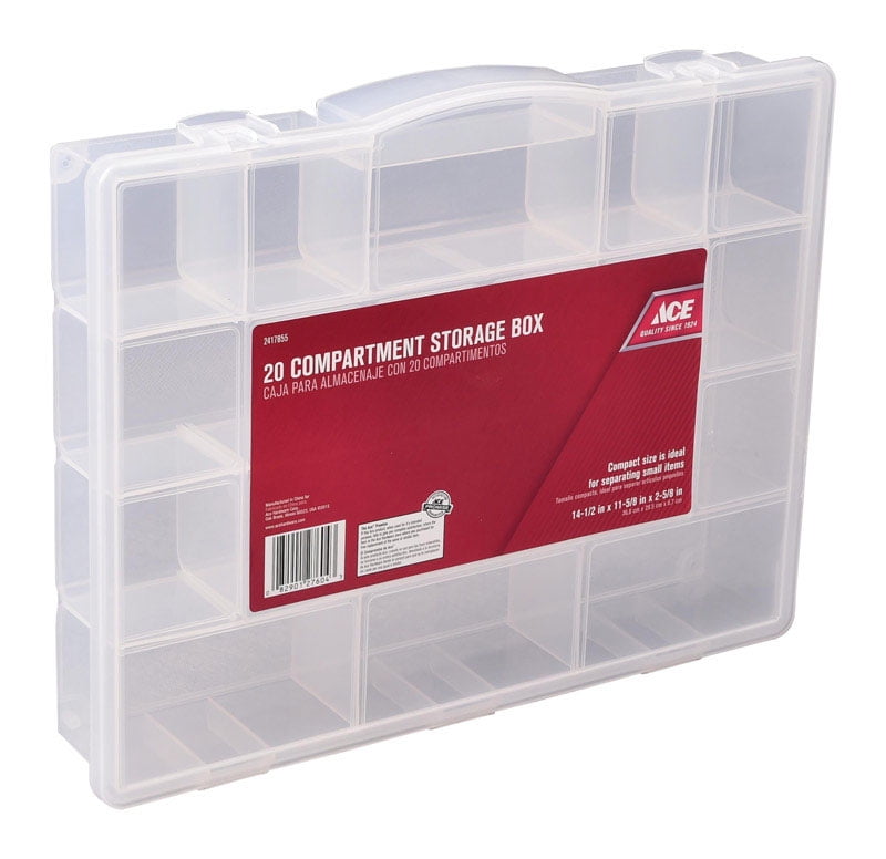Ace Storage Organizer 2-11/16 in. H x 14-1/2 in. W x 11-5/8 in. L Clear ...