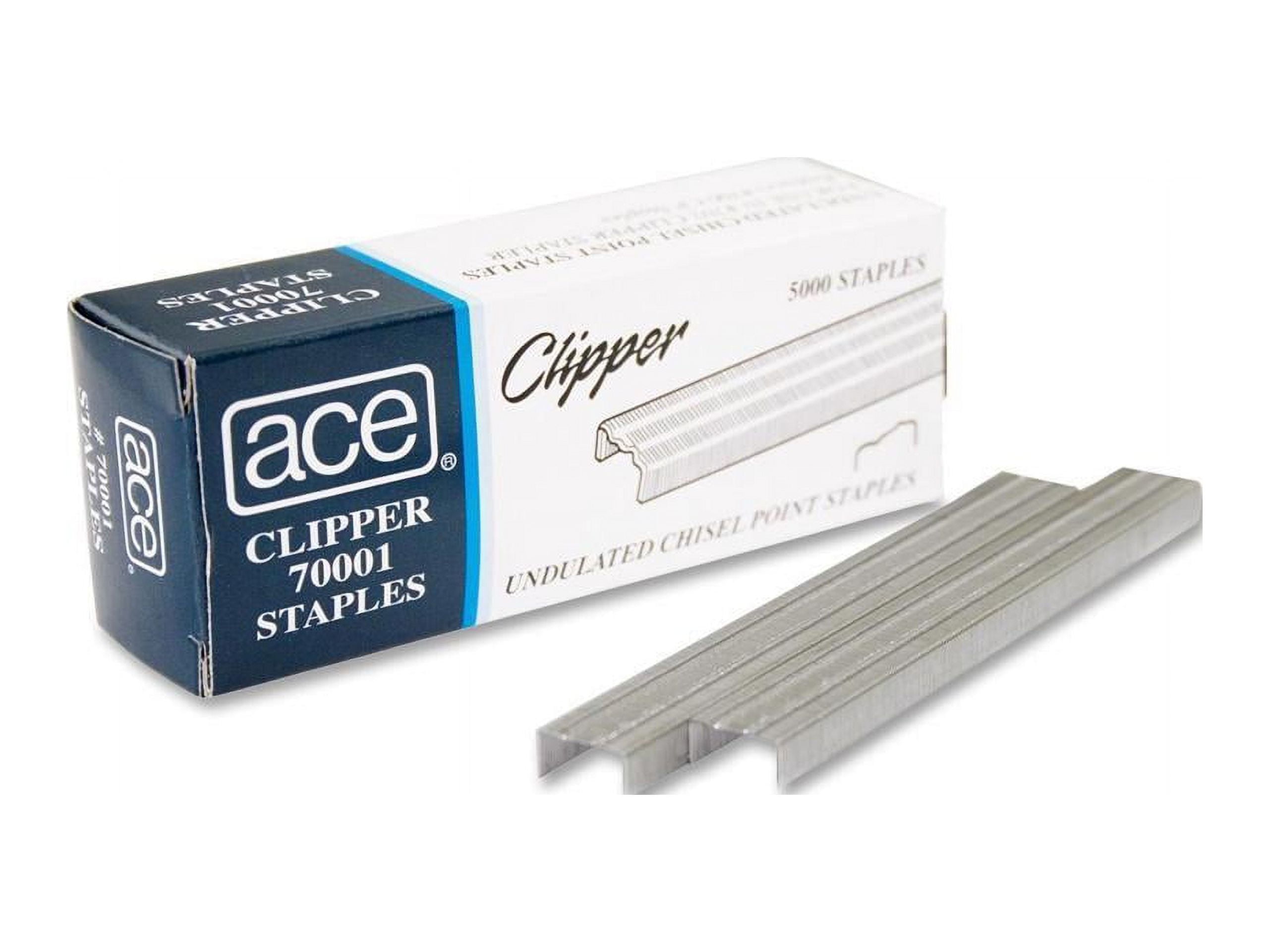 Ace Clipper 70001 Undulated Staples, Chisel Point, 5000 per Box for ...