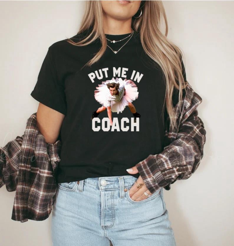 Ace Ventura Put Me In Coach Funny 90s Comedy Movie Quote Gift T-Shirt ...