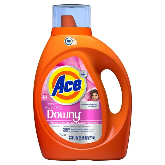 Ace With Touch Of Downy Liquid Laundry Detergent, April Fresh Scent, 73 ...