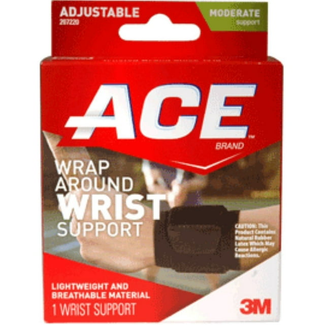 Ace Wrap Around Adjustable Lightweight Braces Wrist Support, Moderate ...