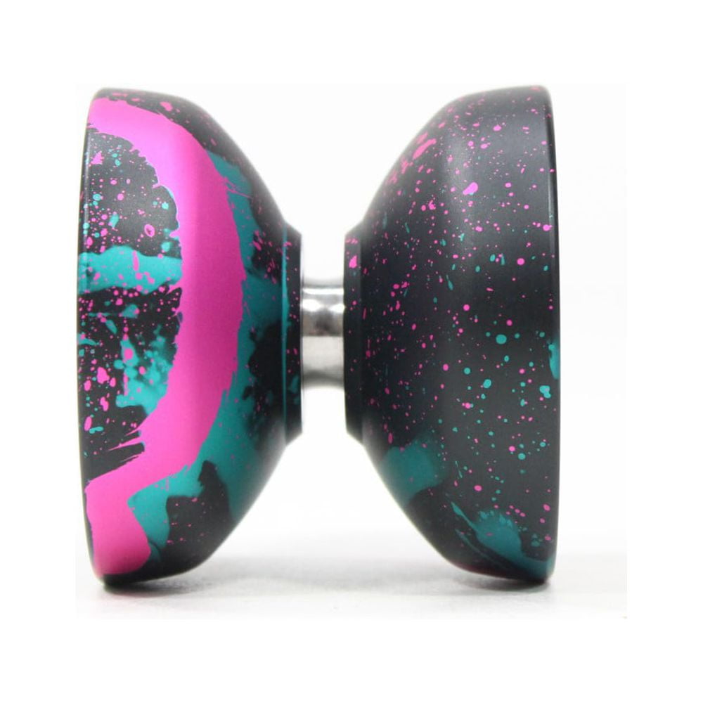 Ace Yo Amusing MAX Yo-Yo - Wide Bi-Metal YoYo (Black/Pink/Blue ...