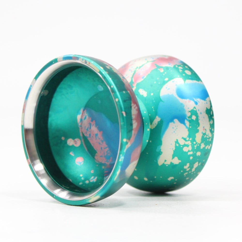 Ace Yo Amusing MAX Yo-Yo - Wide Bi-Metal YoYo (Green/Blue/Silver/Orange ...