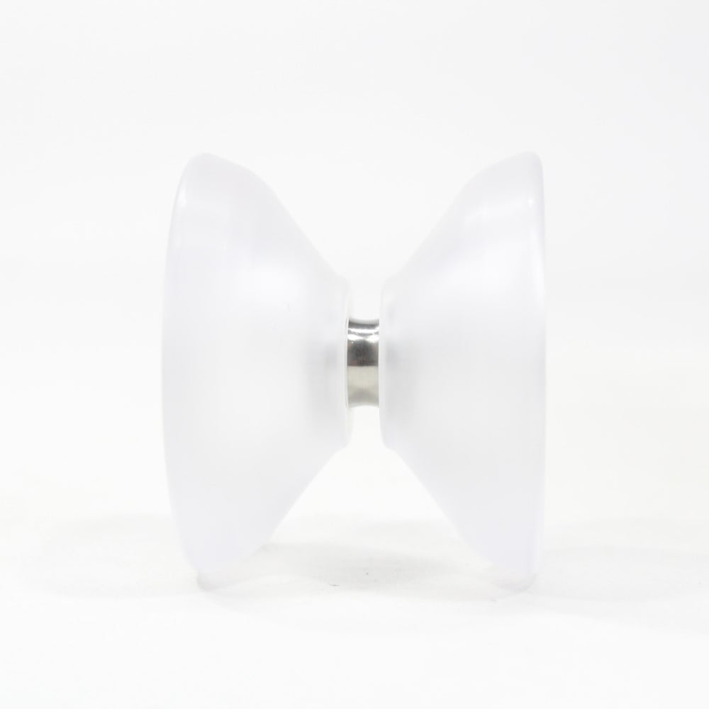 Ace Yo Pure 2 Yo-Yo - Machined Polycarbonate YoYo (Clear with Silver ...