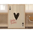 Ace of Hearts Print Feeling Lucky Beige and Black Art Unframed Paper ...
