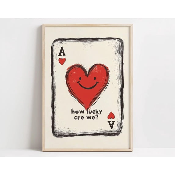 Ace of Hes Trendy Wall Decor New Home, Unframed Canvas - Walmart.com