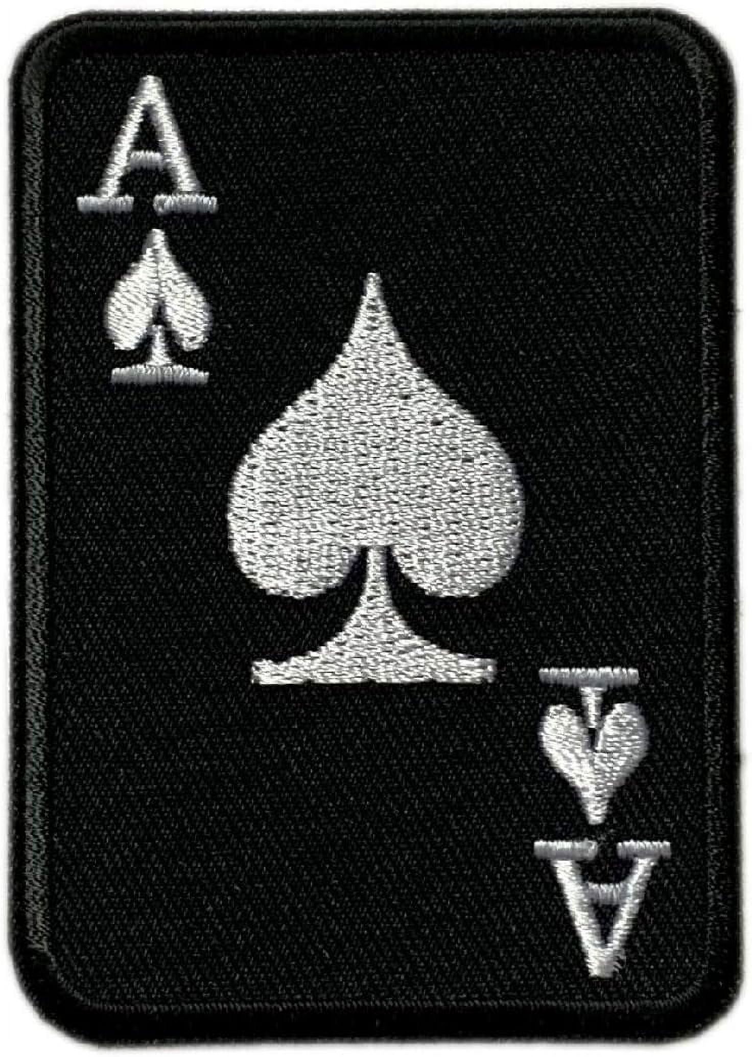 Ace of Spades Death Card Patch [Iron on Sew on -3.0 X 2.0 inch -SA12 ...